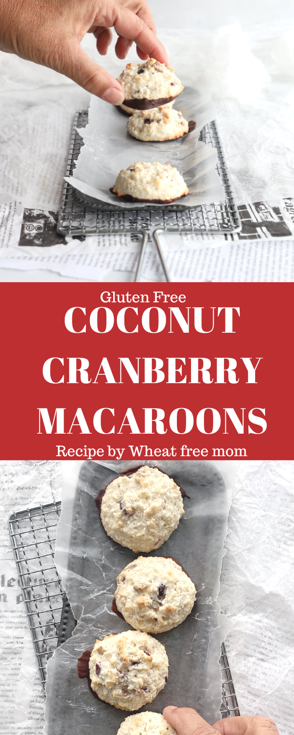 Gluten Free Coconut Cranberry Macaroons | Wheat Free Mom