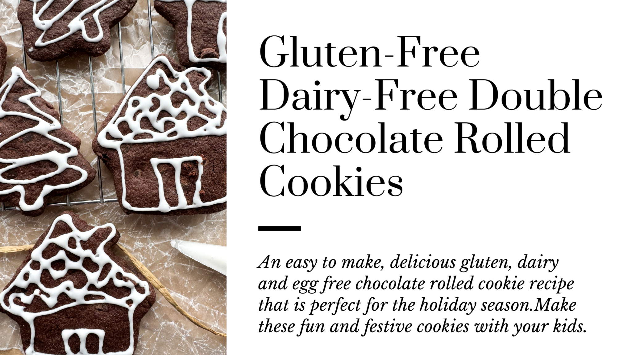 Gluten Free Dairy-Free Double Chocolate Rolled Cookies | Wheat Free Mom