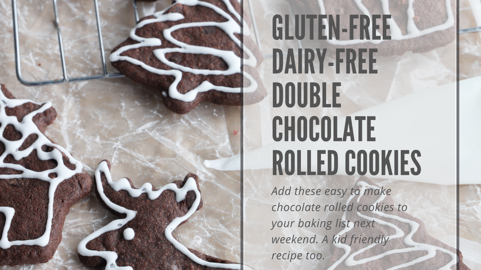 Gluten Free Dairy-Free Double Chocolate Rolled Cookies | Wheat Free Mom