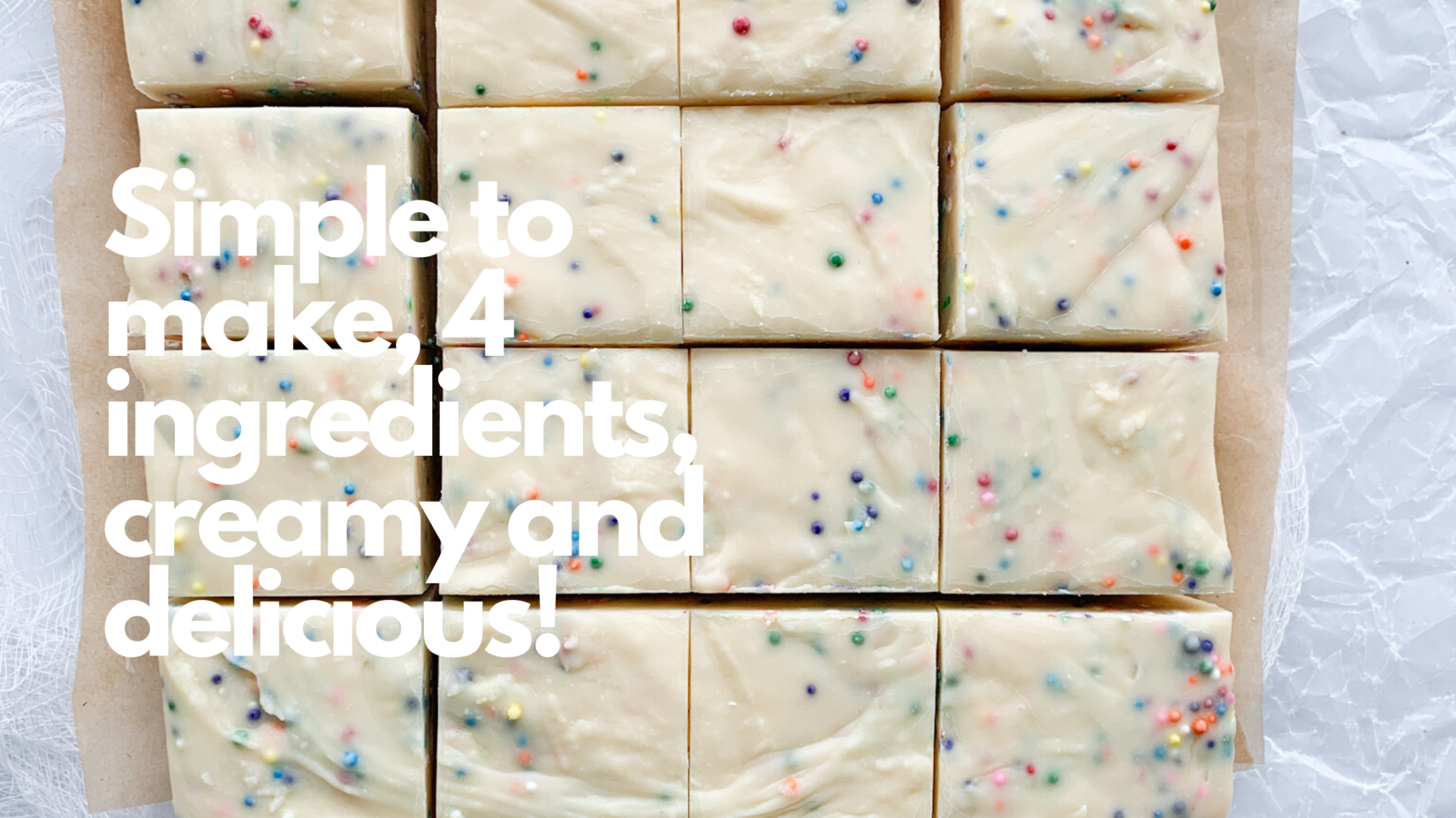 Gluten-Free Easy Confetti Fudge | Wheat Free Mom