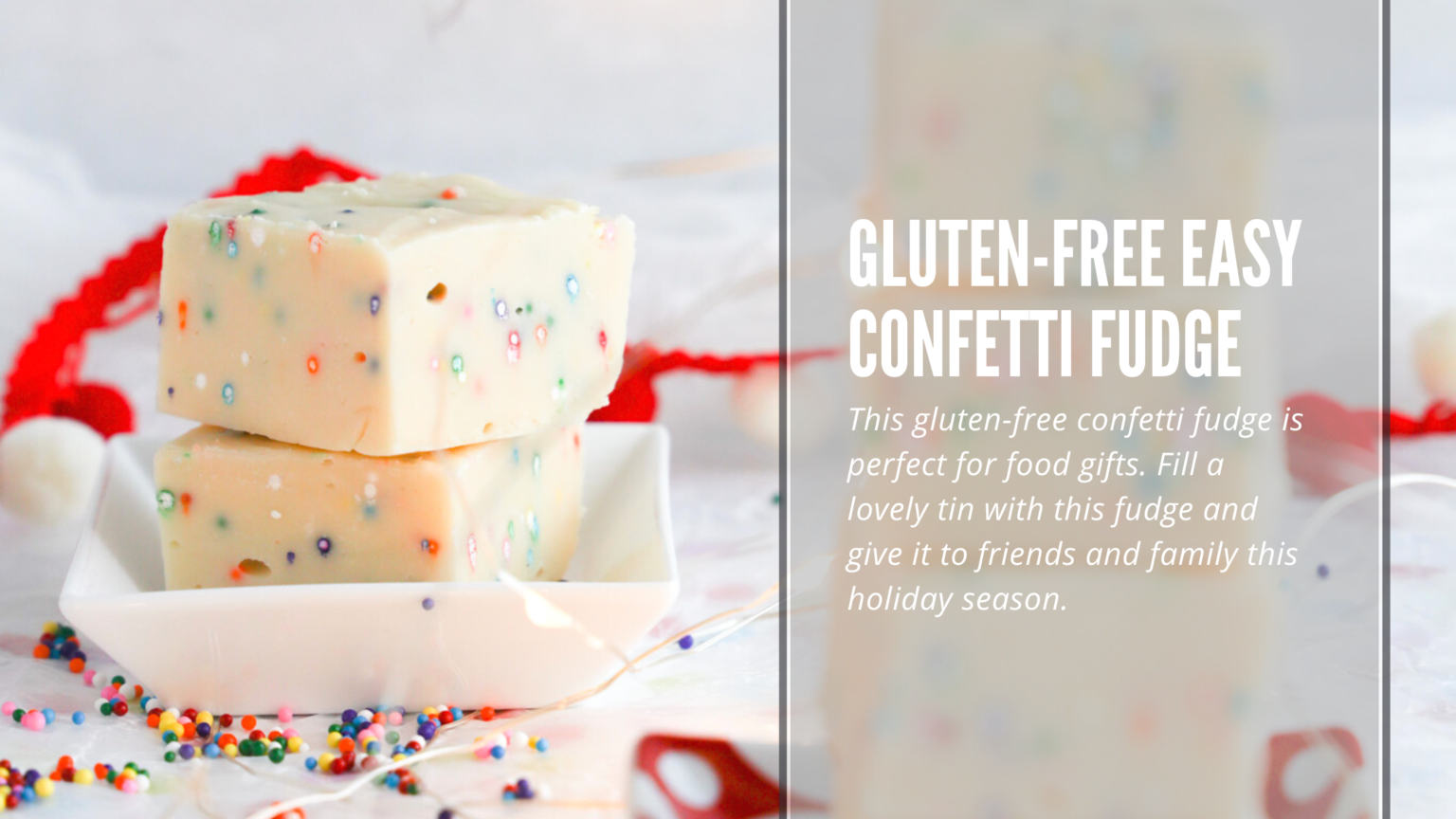 Gluten-Free Easy Confetti Fudge | Wheat Free Mom