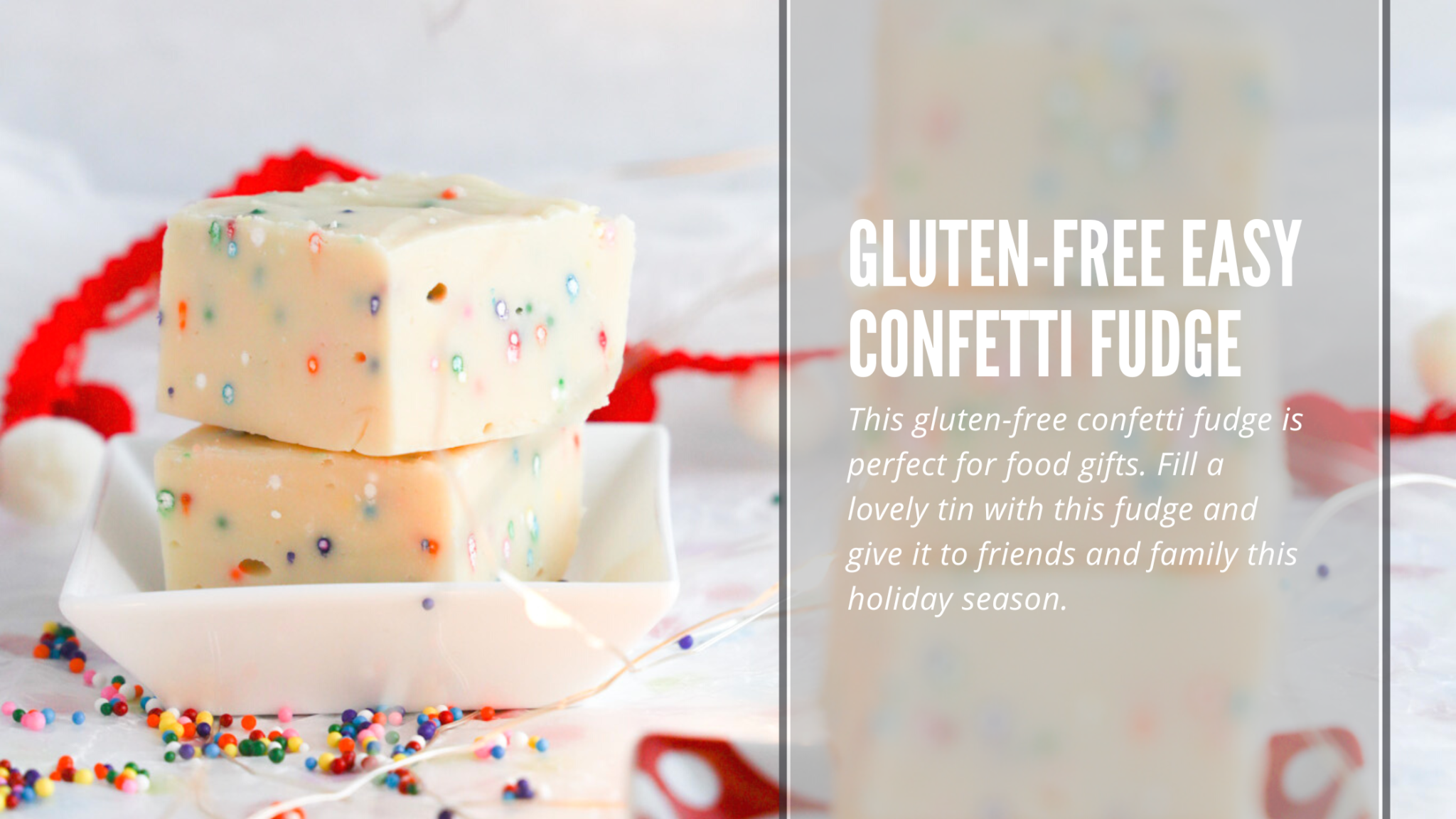 Gluten-Free Easy Confetti Fudge | Wheat Free Mom