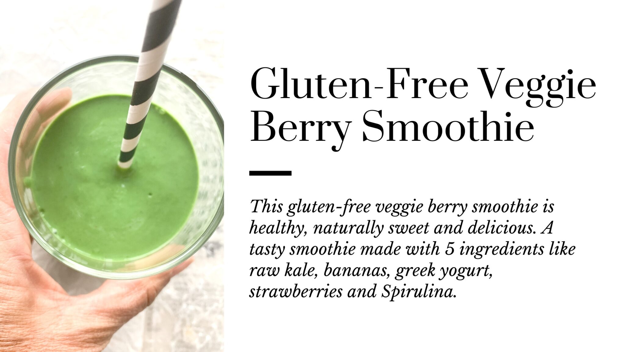 Gluten-Free Veggie Berry Smoothie | Wheat Free Mom