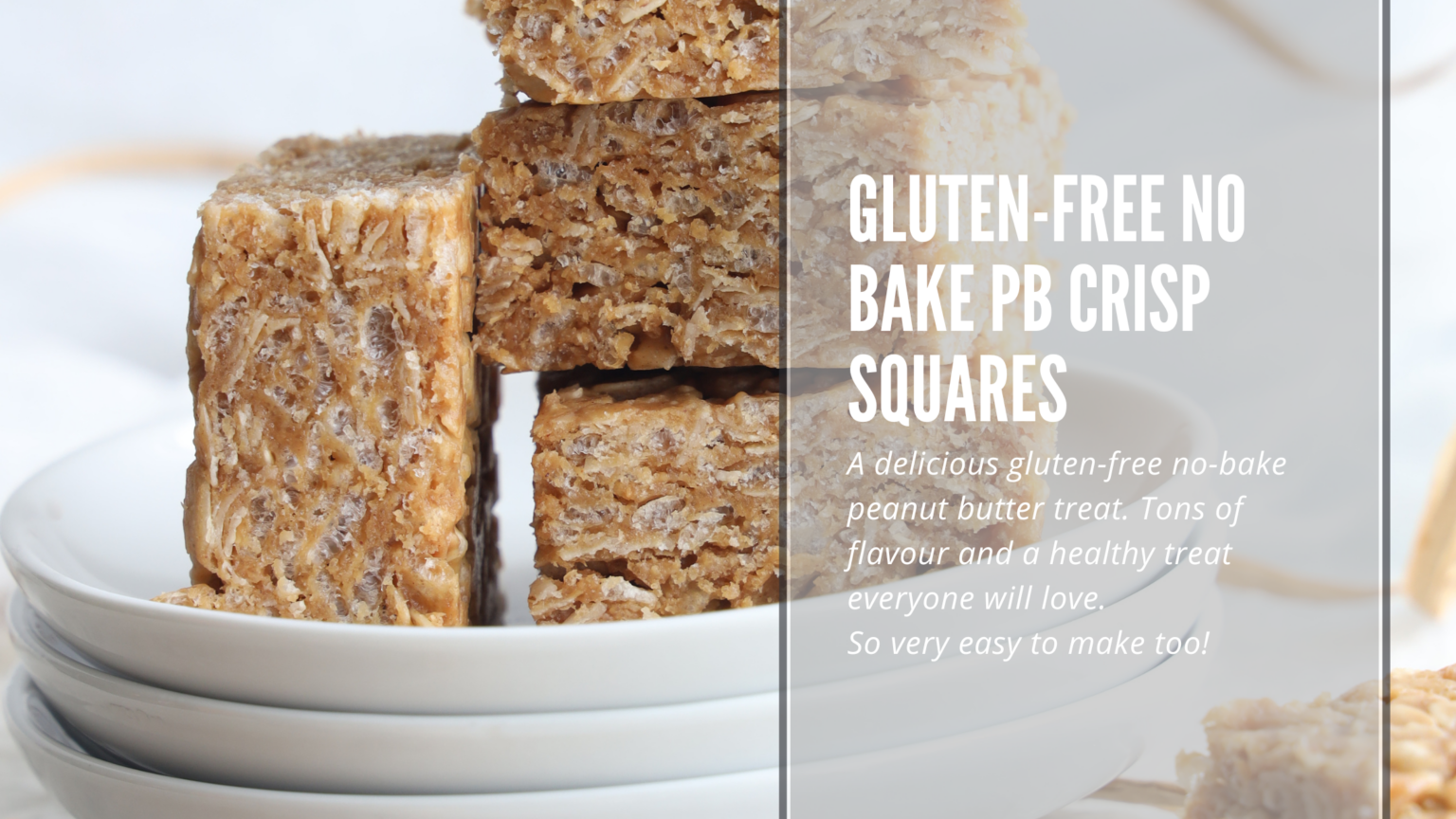 Gluten-Free No Bake PB Crisp Squares | Wheat Free Mom