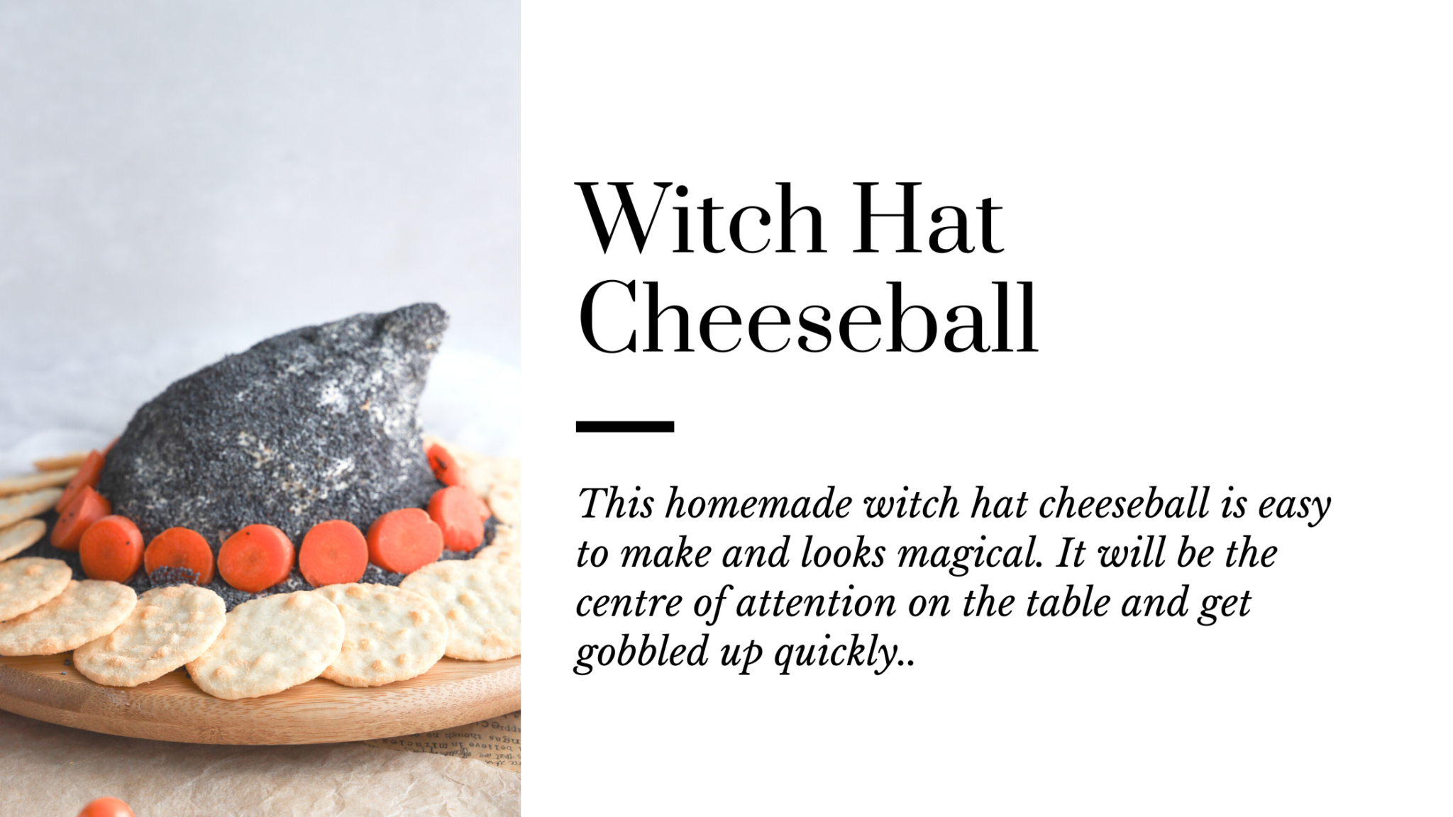Witch Hat Cheeseball | Wheat Free Mom